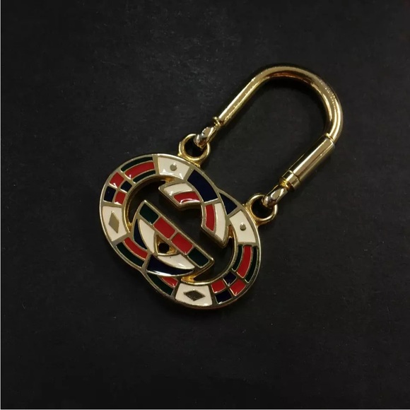 Gucci | Accessories | Gucci Interlocking G Red Green Key Chain | Poshmark